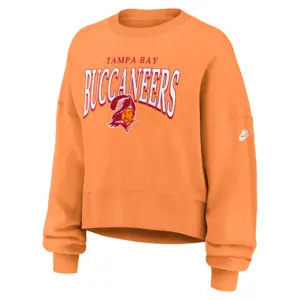 Nike Tampa Bay Buccaneers Rewind Phoenix Nfl Oversized Pullover Crew - Orange