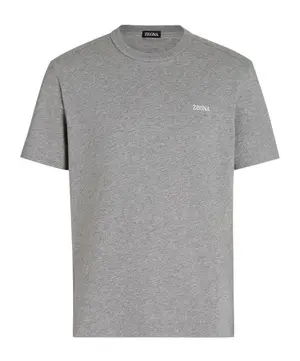 Zegna Short-sleeved T-shirt - Gray