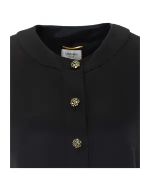 Saint Laurent Embellished Sleeveless Mini Dress