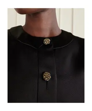 Saint Laurent Embellished Sleeveless Mini Dress