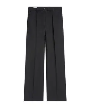 Dries Van Noten Belted Wool Pants