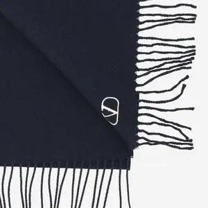 Valentino Garavani Vlogo Signature Fringed Edge Scarf