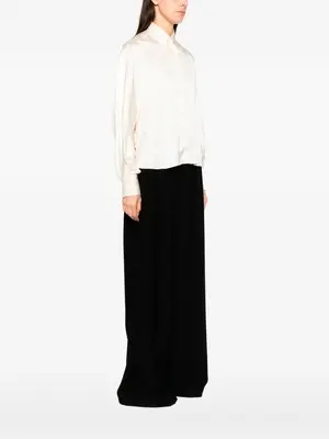 Brunello Cucinelli Balloon Sleeve Silk Shirt