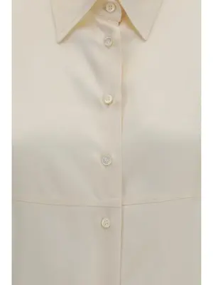 Brunello Cucinelli Balloon Sleeve Silk Shirt