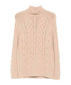 Brunello Cucinelli Cable-knit Roll-neck Sweater - Camel