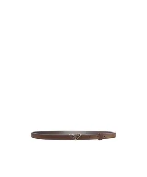 Prada Logo Plaque Buckled Belt - No