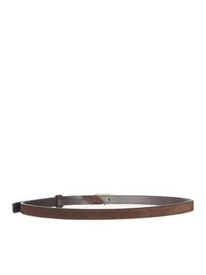 Prada Logo Plaque Buckled Belt