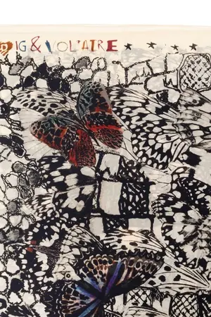 Zadig&Voltaire Voltaire Blondie Butterfly Print Scarf