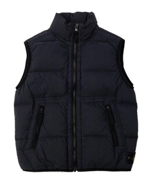 Stone Island Zippered Down Vest - Blue