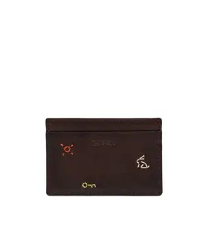 Paul Smith Patterned Card Holder - Black
