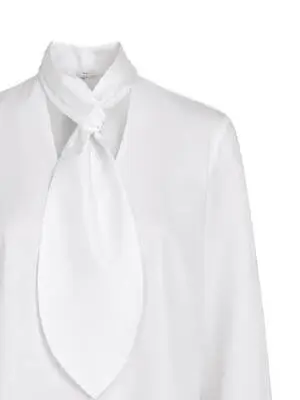 Federica Tosi Long Sleeve Shirt With Front Tie
