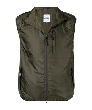Aspesi Zippered Vest - Black