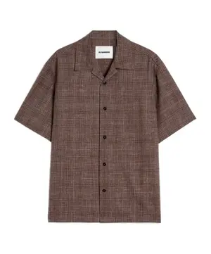 JIL SANDER Checked Short Sleeved Shirt - Arrowroot
