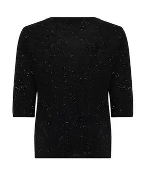 Fabiana Filippi Sparkle Three-quarter Sleeve Top