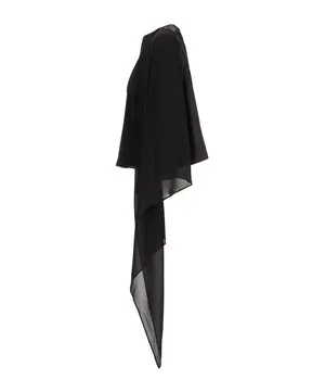 MAISON MARGIELA Asymmetric Draped-panel Blouse