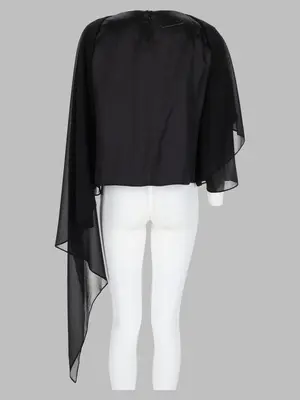 MAISON MARGIELA Asymmetrical Draped Blouse