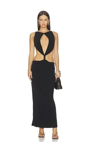 Superdown Lennin Open Back Maxi Dress - Black