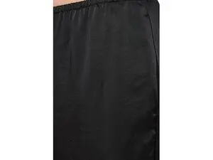 Madewell The Devon Pants Satin Clothing Dark Chicory - Black