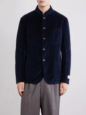 Massimo Alba Gstaad Panelled Cotton-velvet Jacket
