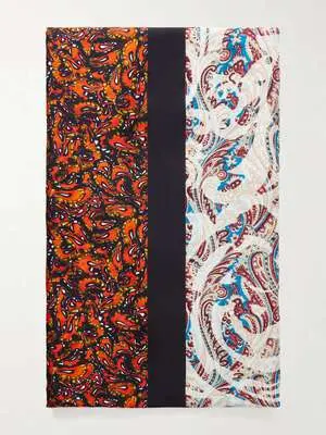 Dries Van Noten Flora Printed Satin Scarf - Multi