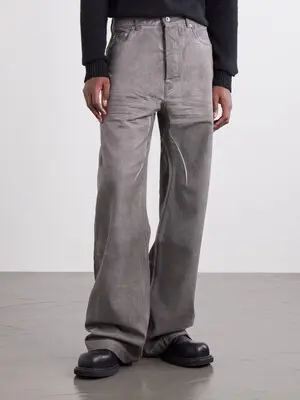 Rick Owens Geth Wide-leg Jeans - Gray