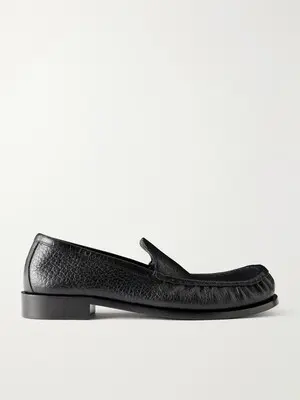 Dries Van Noten Leather Loafers - Black