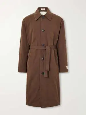 Massimo Alba Mustang Woven Trench Coat - Brown