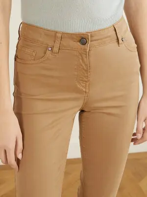 Purdey Cotton, Lyocell And Silk-blend Skinny-leg Pants - Camel