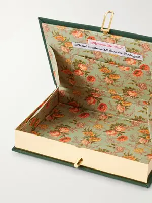 OLYMPIA LE-TAN Queen Of Cards' Embroidered Book Clutch - Multi