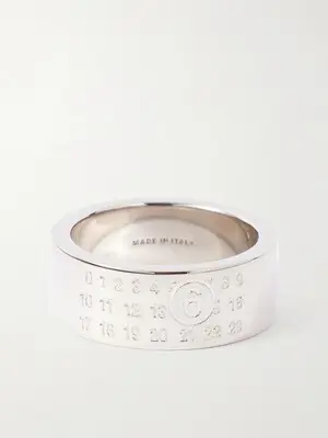 MAISON MARGIELA Two-tone Logo Engraved Ring