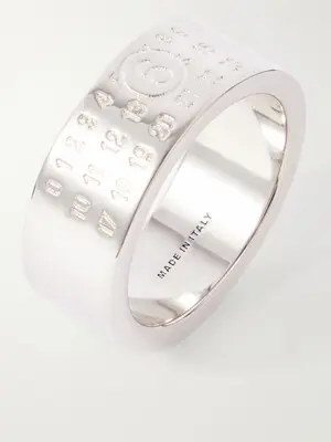 MAISON MARGIELA Two-tone Logo Engraved Ring