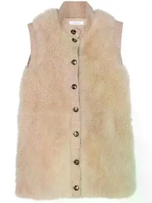 LISKA Sleeveless Cashmere Coat - Neutrals