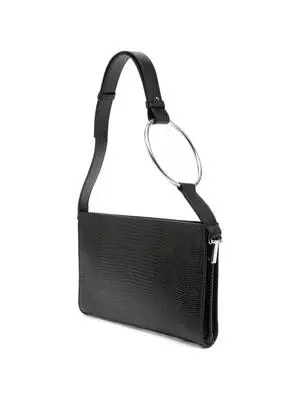 DONDUP Ring-handle Lizard-effect Tote Bag
