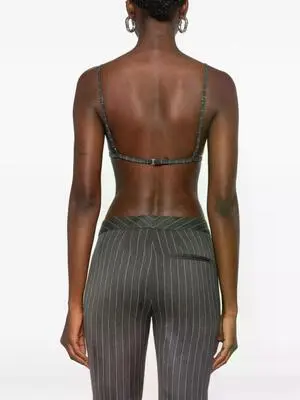 DONDUP Pinstripe-pattern Chain-link Top