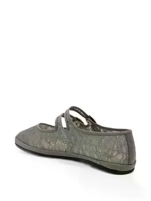 GONDOLINA Pulcinella Lace-mesh Ballet Flats