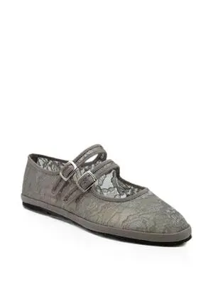 GONDOLINA Pulcinella Lace-mesh Ballet Flats