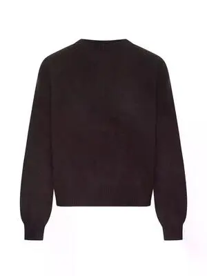 LISA YANG The Veira Ribbed-knit Dropped-shoulder Sweater - Brown