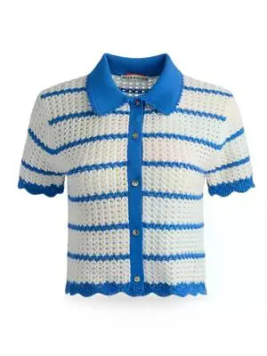 Alice + Olivia Randall Pointelle-knit Cardigan