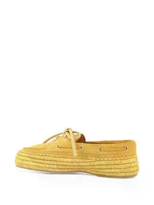 PALOMA BARCELO Penelope Lace-up Espadrilles - Yellow