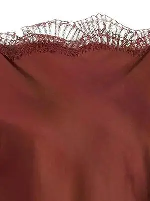 A.L.C. Luna Lace-trimmed Top - Red