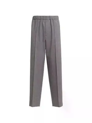 SEVEN GAUGE Drawstring-waist Virgin-wool Trousers - Grey