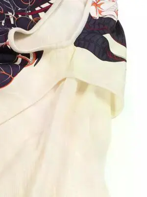 Hermès Sleeveless Floral Print Silk Tank Top