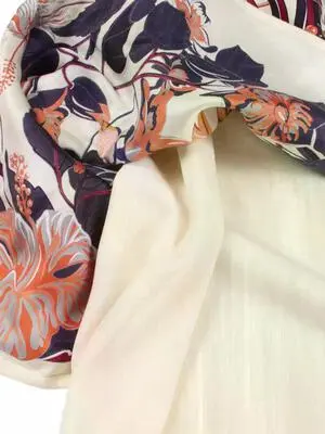 Hermès Sleeveless Floral Print Silk Tank Top