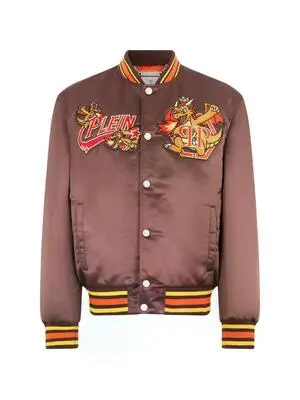 Philipp Plein Dragon Stones Satin Bomber Jacket