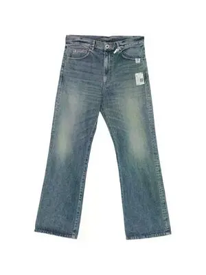 Mihara Yasuhiro Faded Patchwork Jeans - Blue