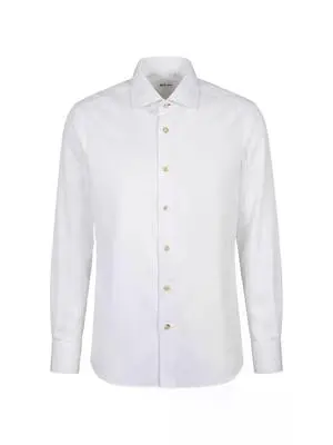Kiton Long-sleeve Cotton Shirt - White
