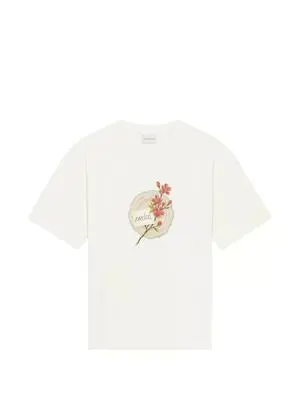 Drole De Monsieur Drôle Porcelaine Cotton T-shirt - Neutrals