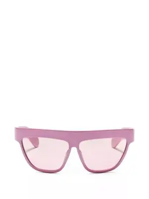 Valentino Garavani Vlogo Signature Geometric-frame Sunglasses - Pink
