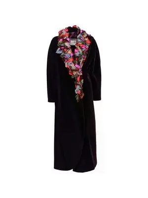 Moschino Ribbon-embellished Velvet Coat