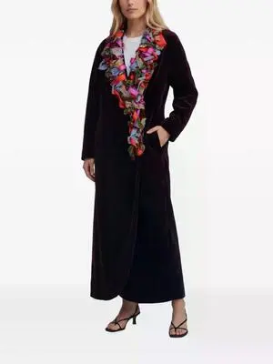 Moschino Ribbon-embellished Velvet Coat